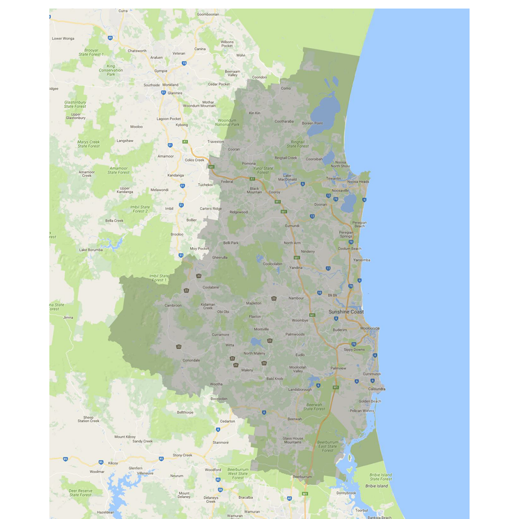 Sunshine Coast Subregions and Suburbs - Sunshine Coast Local